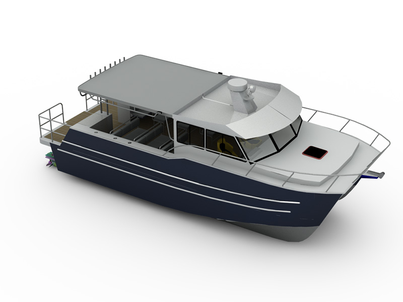 10.5m Welded Aluminum Catamaran Passenger Boat For Sale from China ...